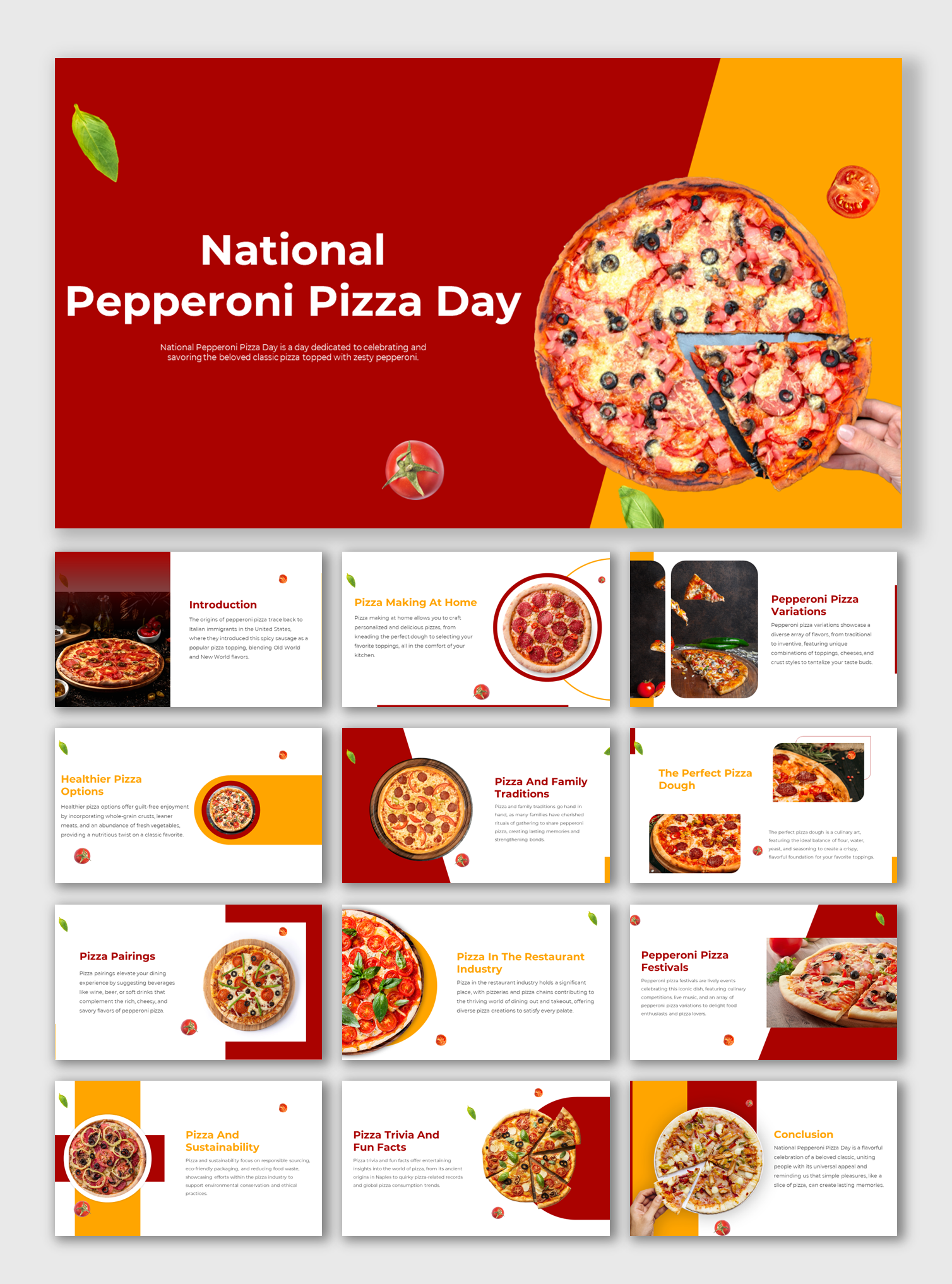 National Pepperoni Pizza Day Presentation And Google Slides