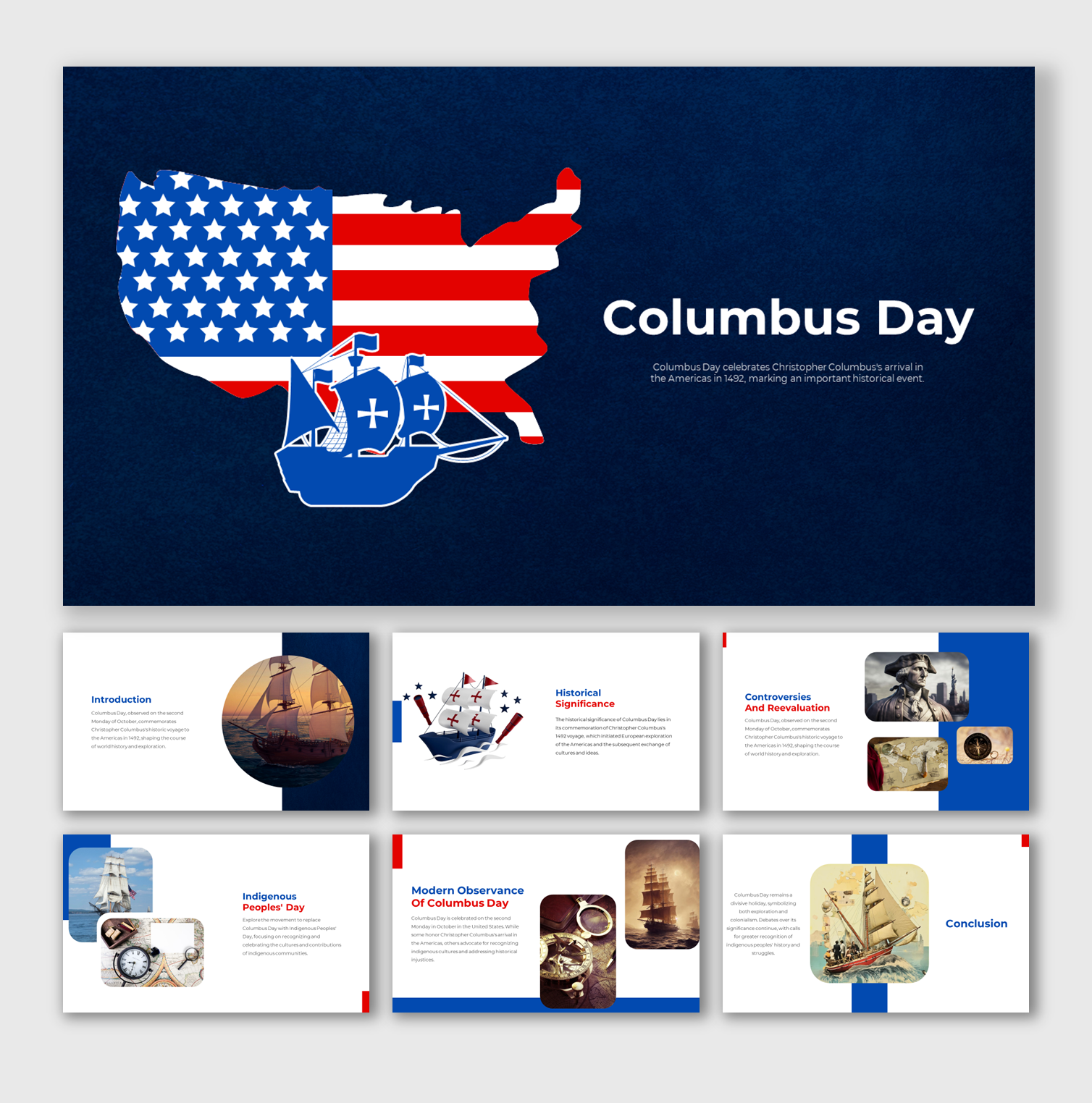 Columbus Day Presentation And Google Slides Templates