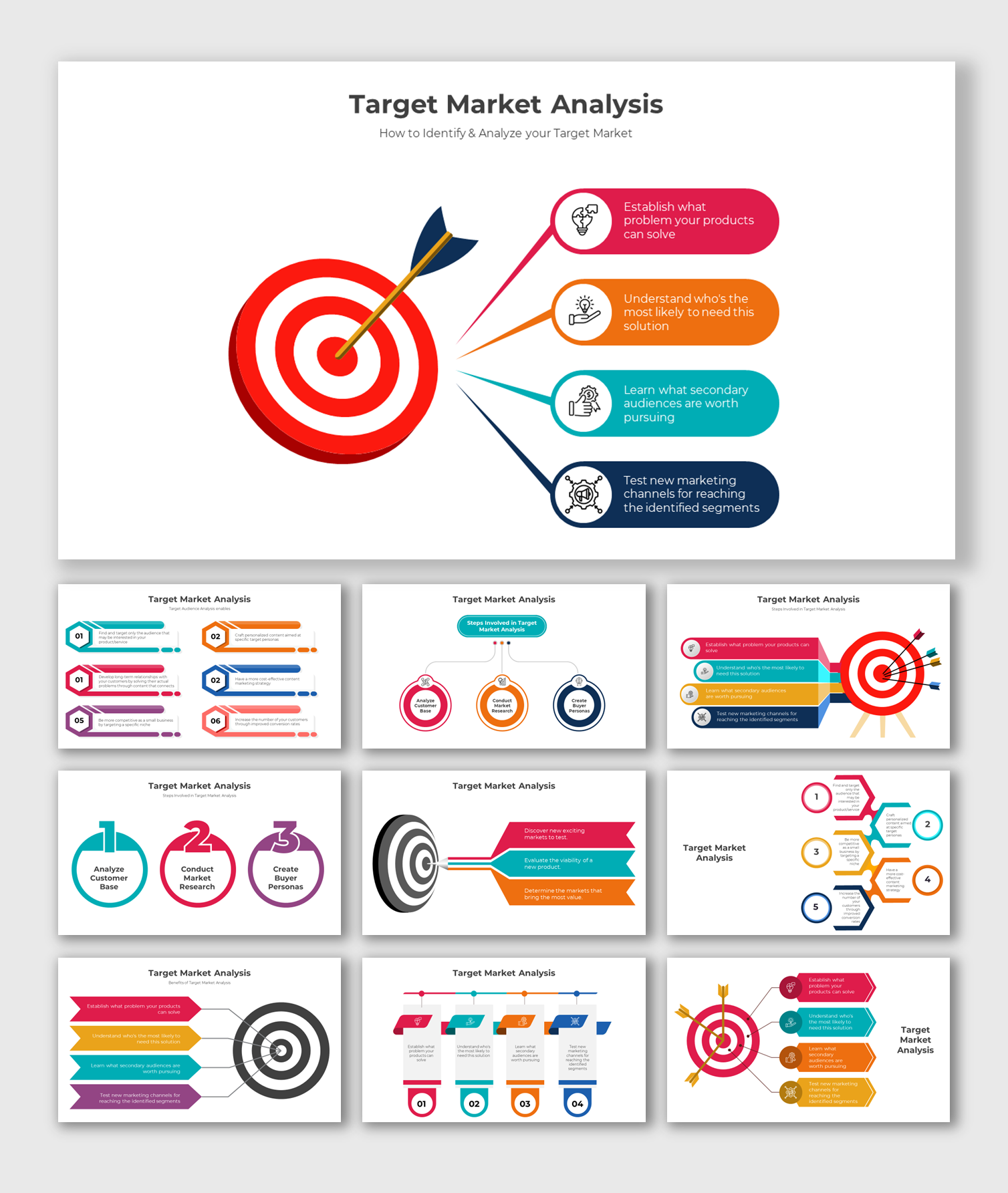 Get Now! Target Market Analysis PPT And Google Slides