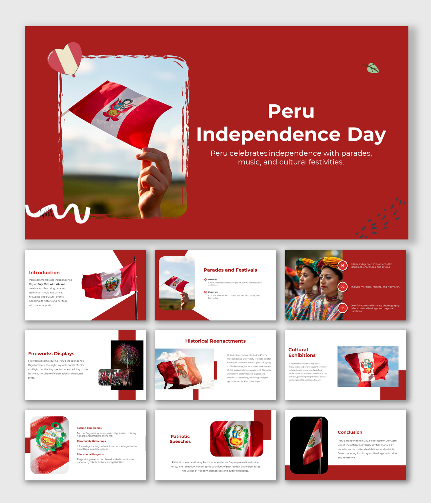 Use Peru Independence Day PowerPoint And Google Slides