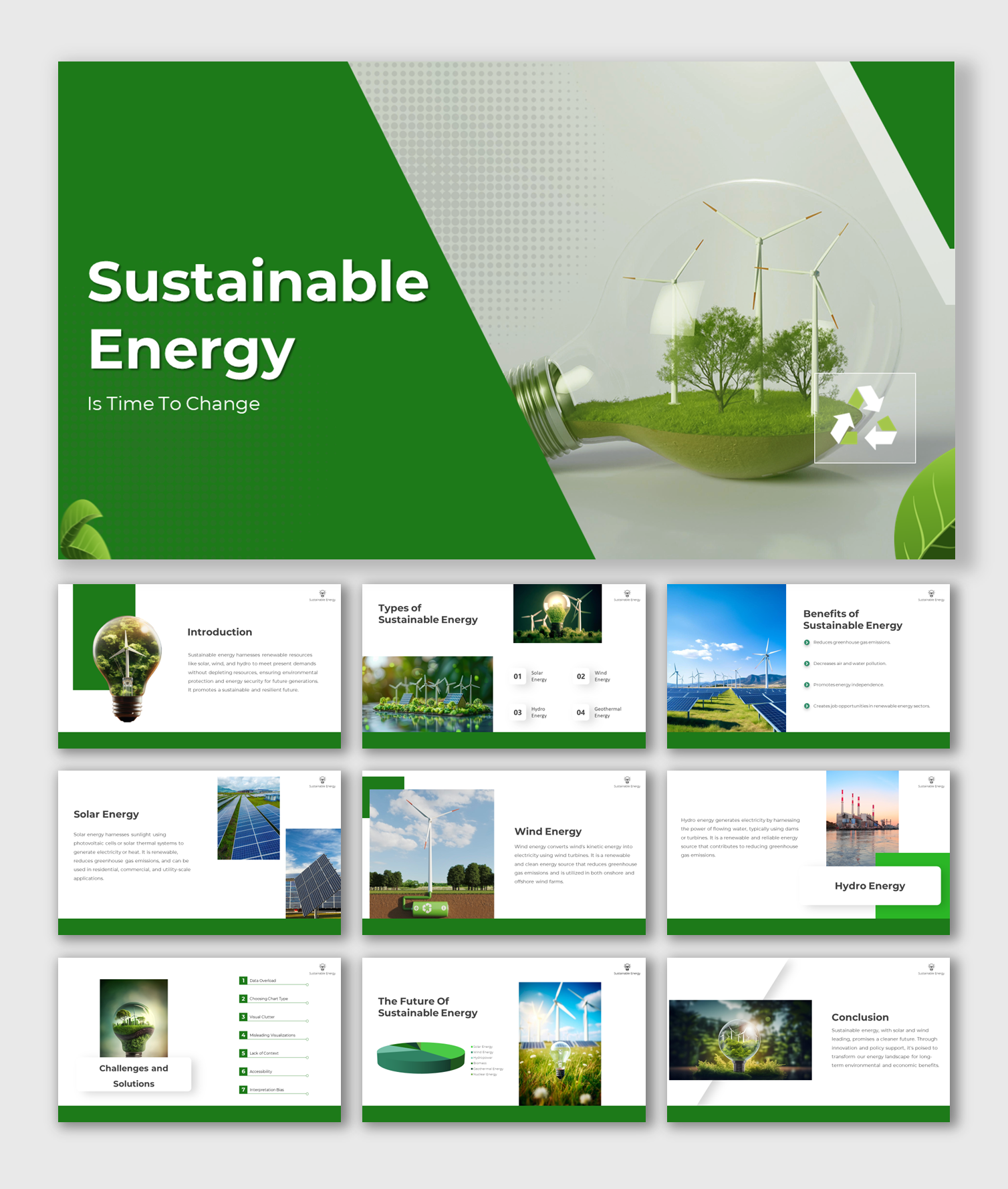 Sustainable Energy PPT And Google Slides Templates