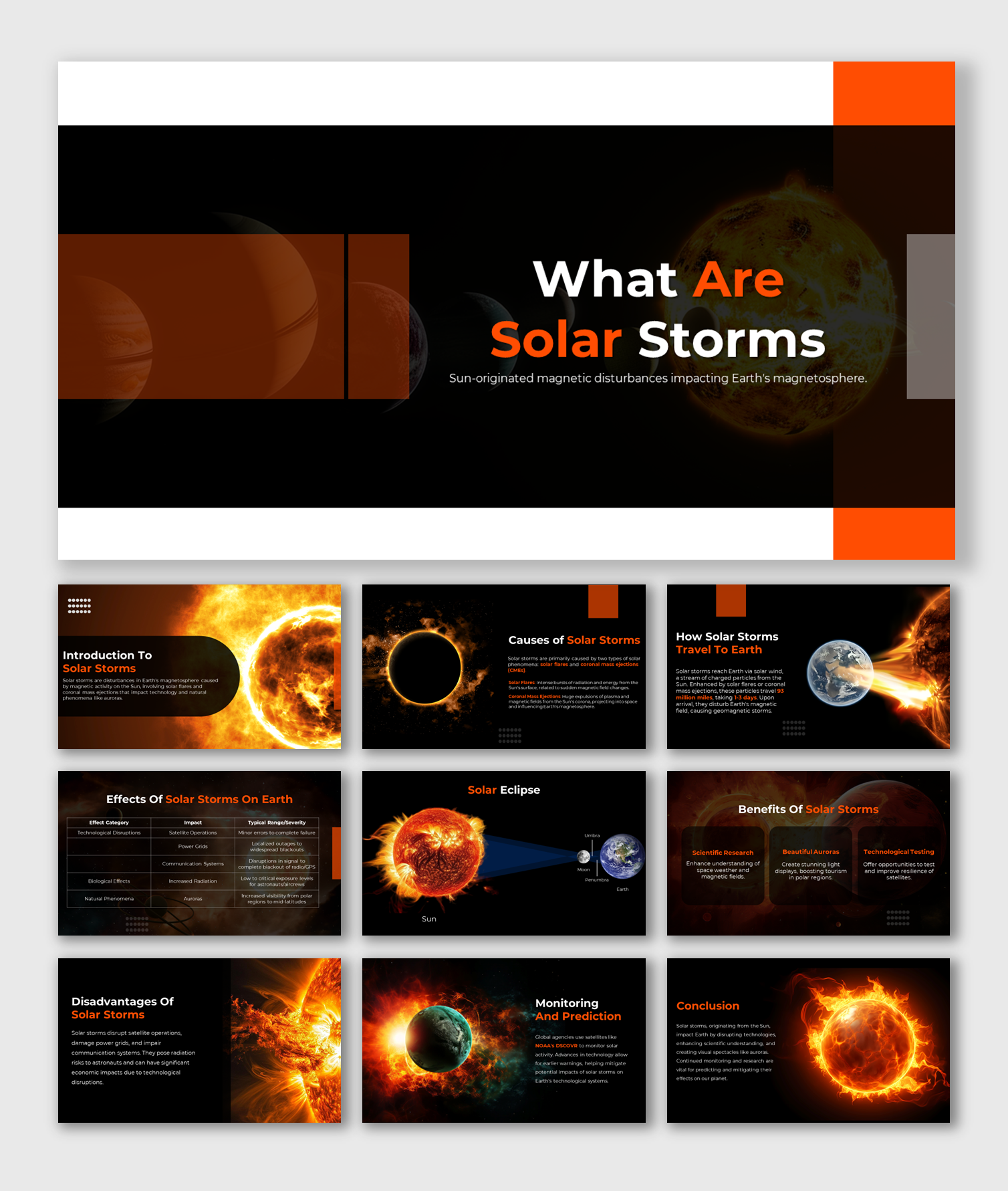 Get What Are Solar Storms PowerPoint And Google Slides