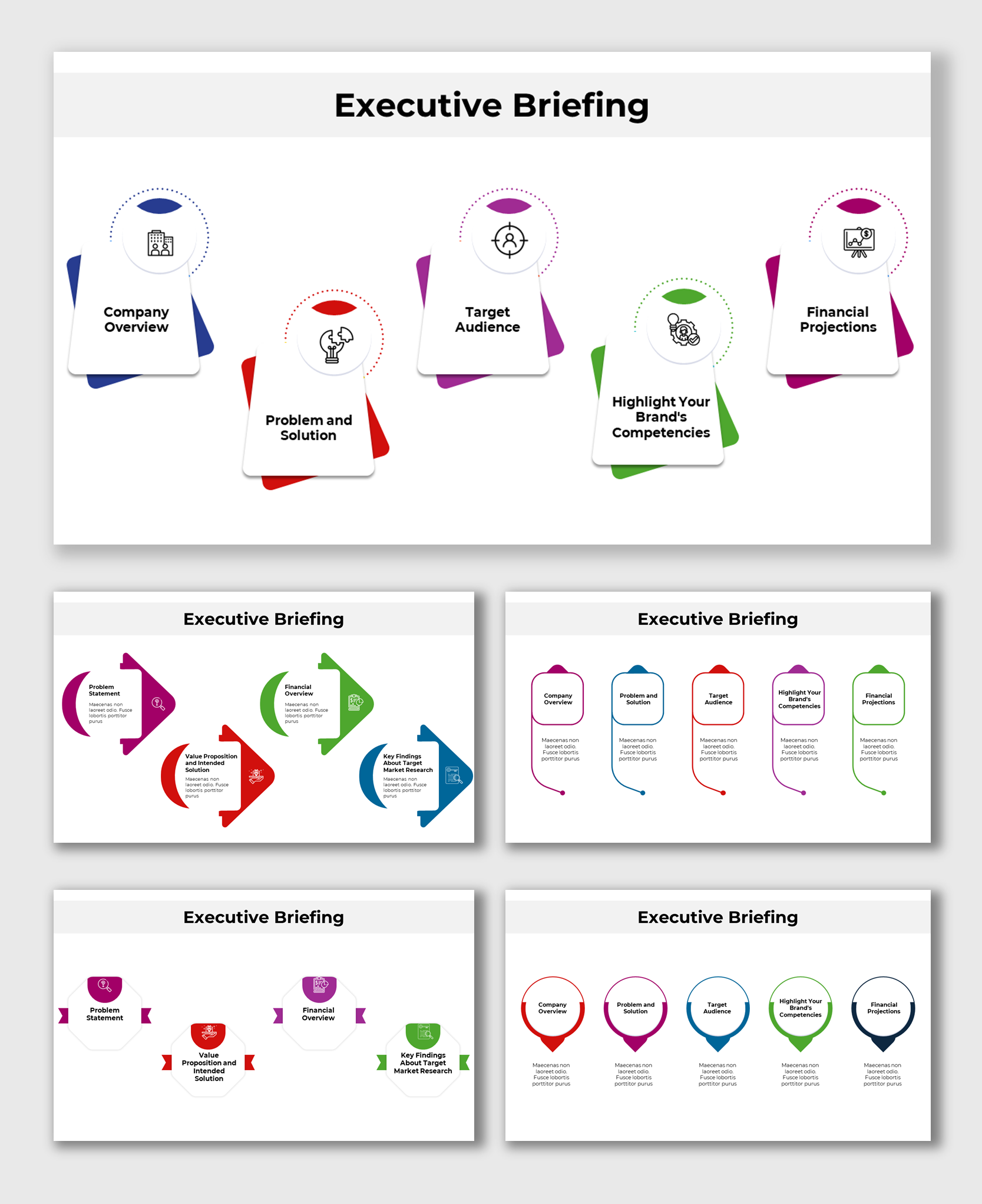 Get Executive Briefing PowerPoint And Google Slides Template