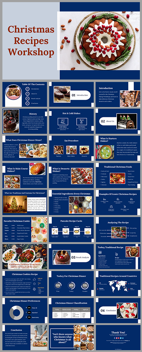 Instant Download Christmas Recipes Workshop Presentation