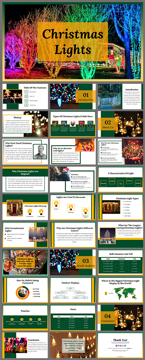 Christmas Lights Powerpoint Background