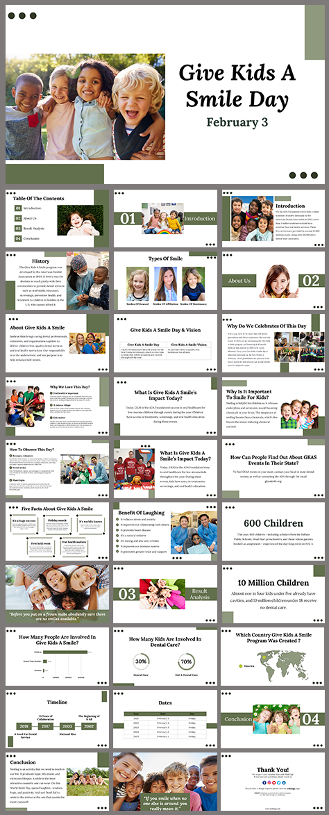 Give Kids a Smile Day PowerPoint and Google Slides Templates