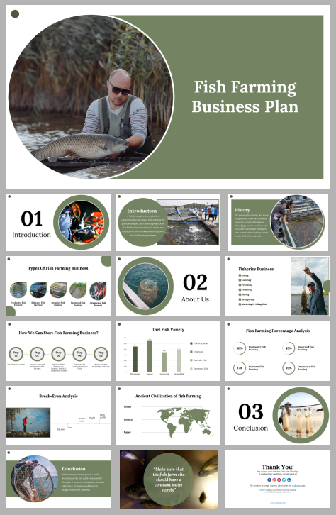 Fish Farming Business Plan PPT And Google Slides Templates
