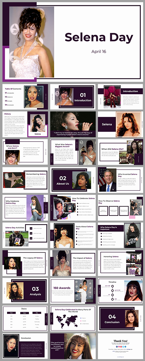 Selena Day PowerPoint Presentation And Google Slides Themes