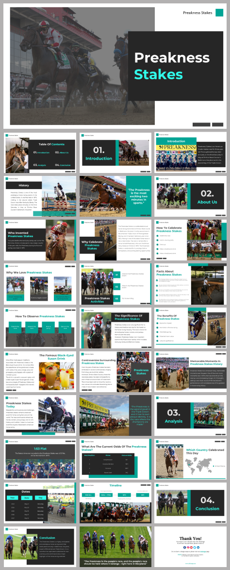 Preakness Stakes PowerPoint And Google Slides Themes