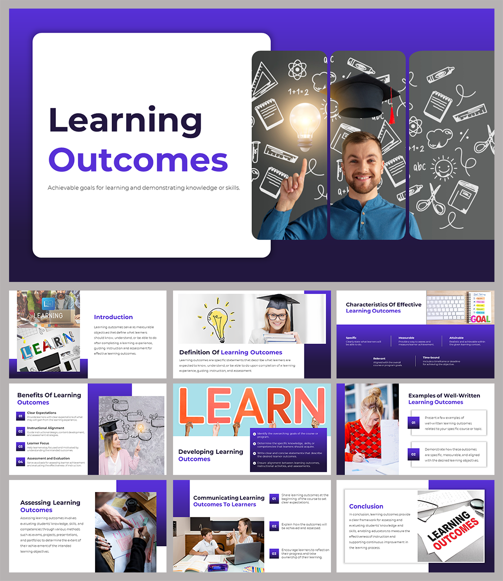 Learning Outcomes PowerPoint And Google Slides Templates