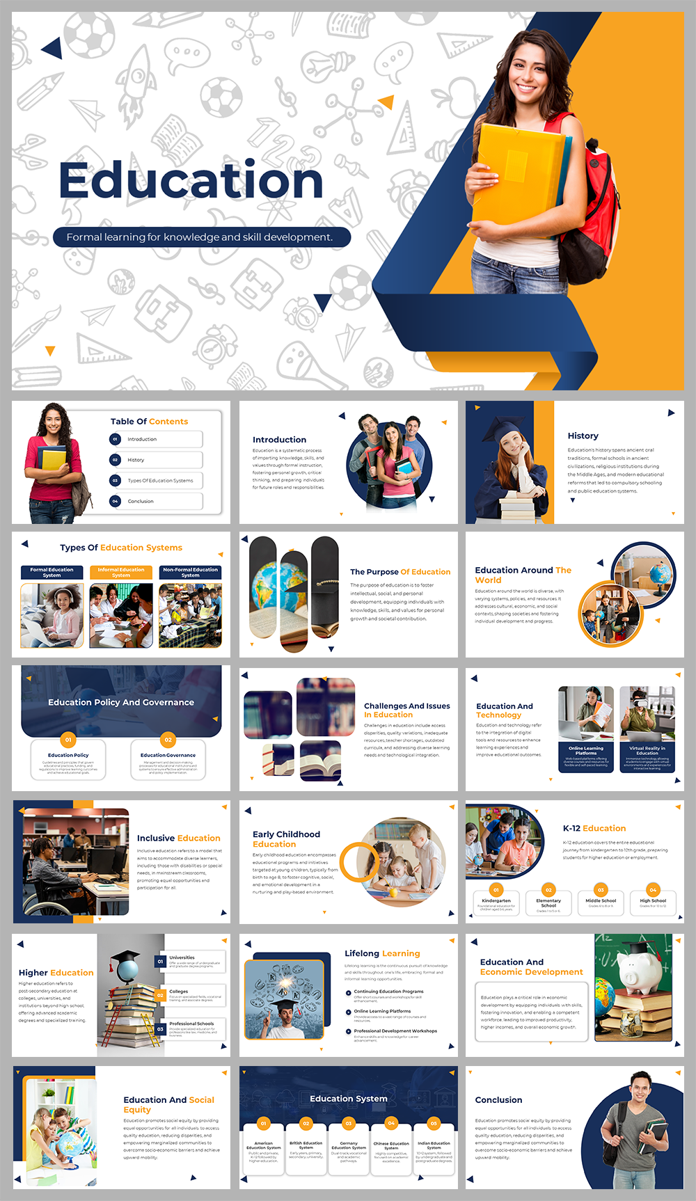 Education PowerPoint Presentation And Google Slides Themes