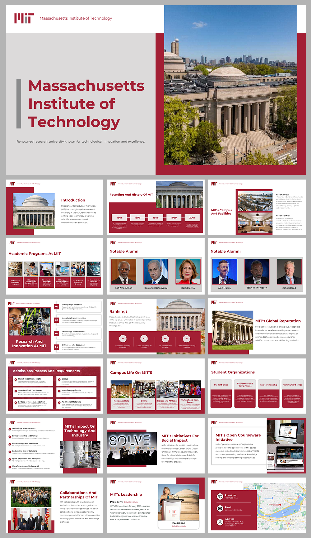 Massachusetts Institute Of Technology Google Slides Themes