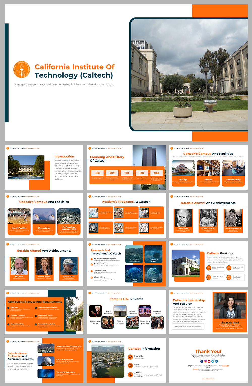 California Institute Of Technology Google Slides Themes