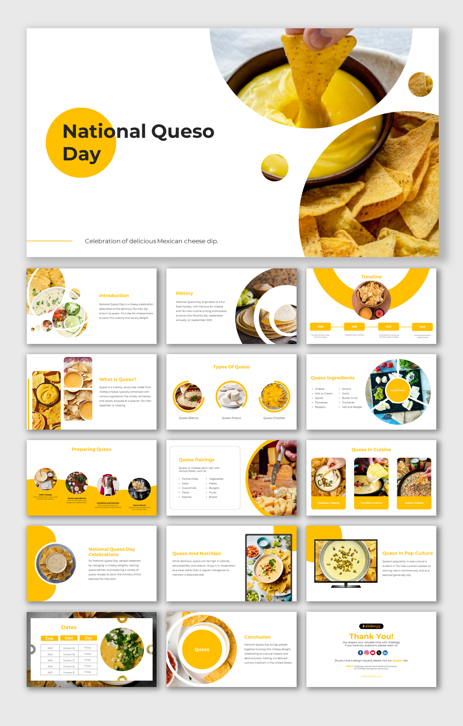 National Queso Day PPT And Google Slides Templates