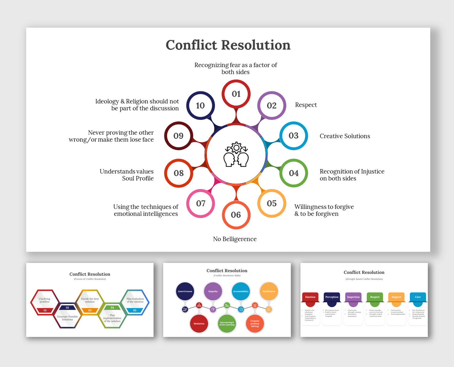 Conflict Resolution PowerPoint and Google Slides Themes