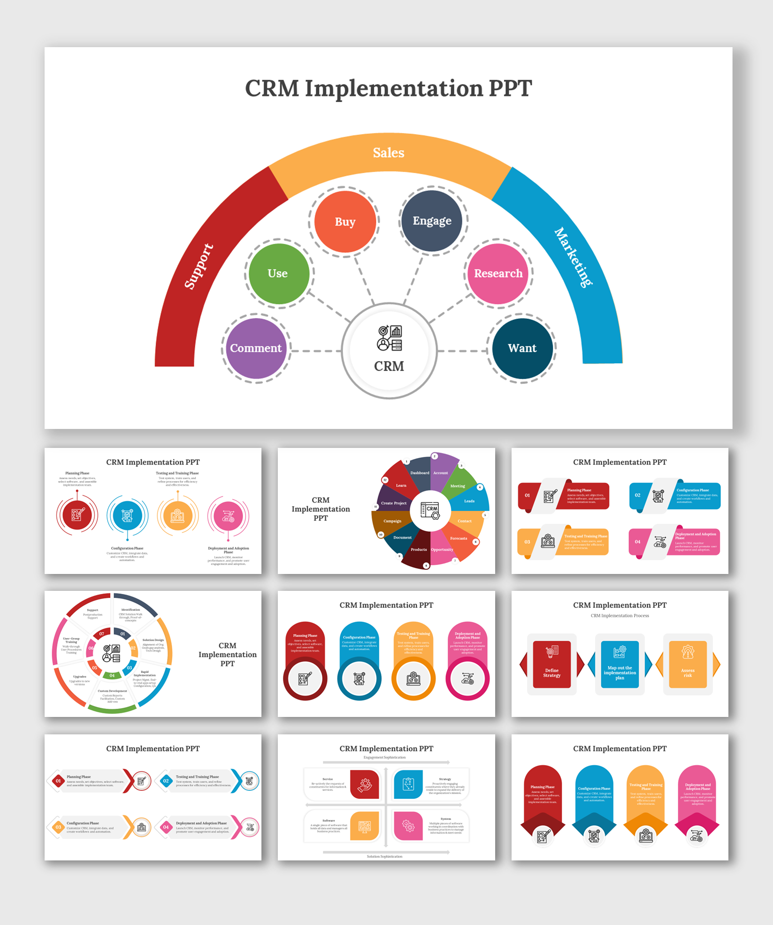 CRM Implementation PPT Presentation And Google Slides