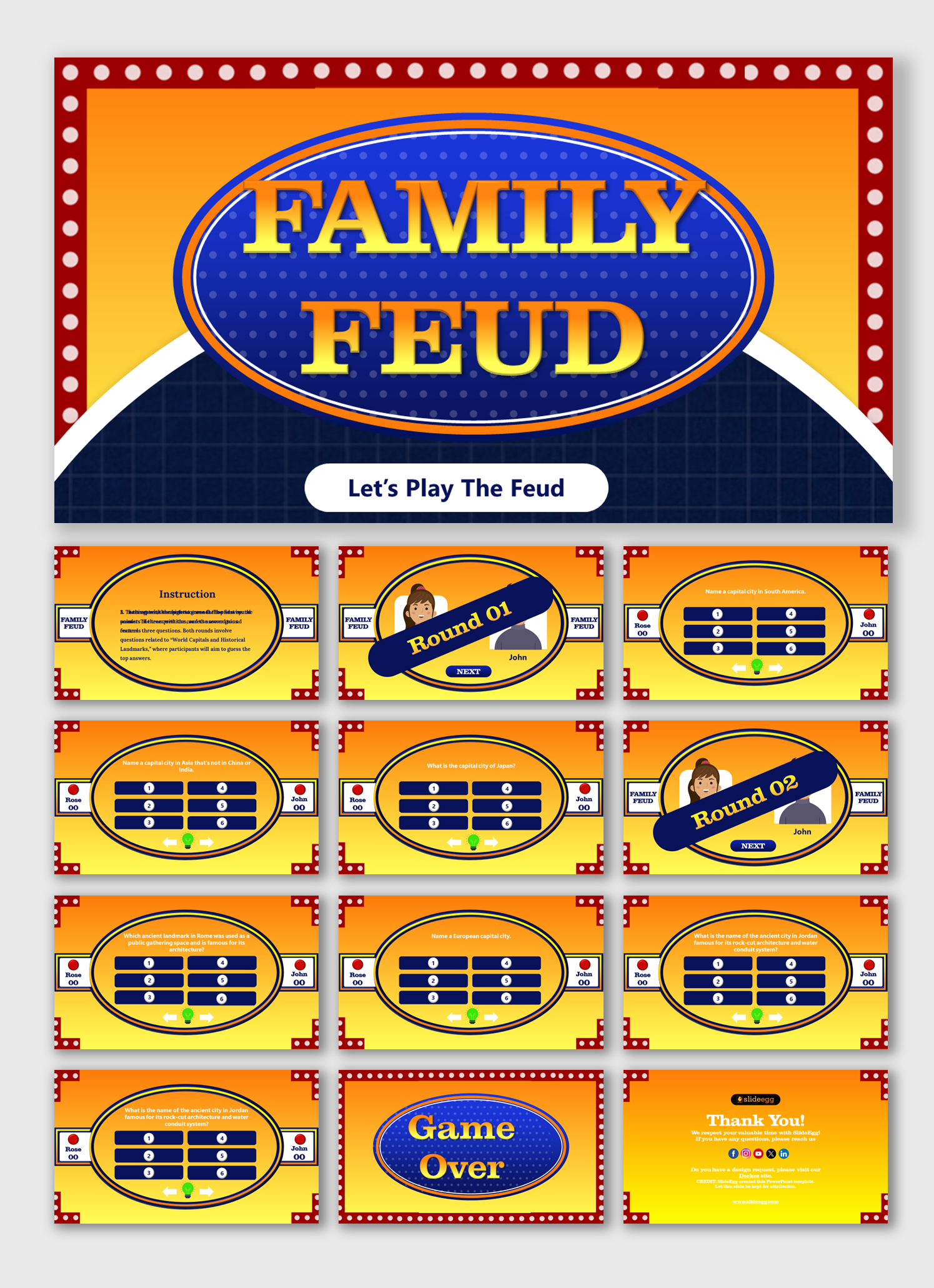 Get Family Feud PowerPoint And Google Slides Templates