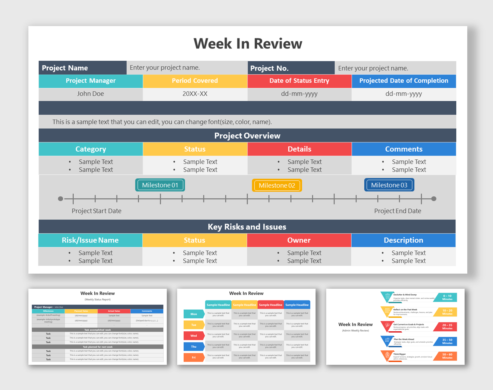 Try This Week In Review PPT Presentation And Google Slides