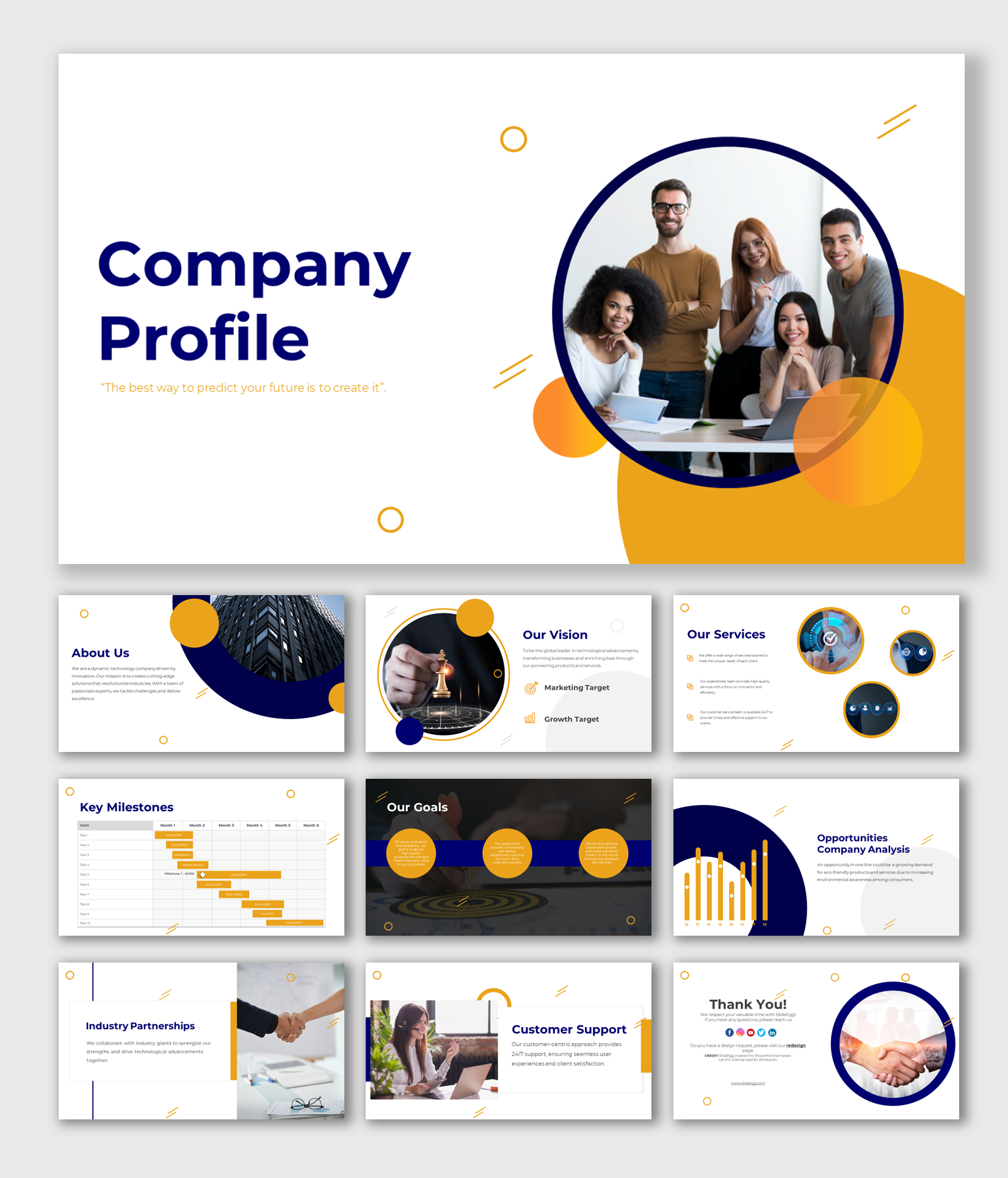 Company Overview Presentation And Google Slides Template