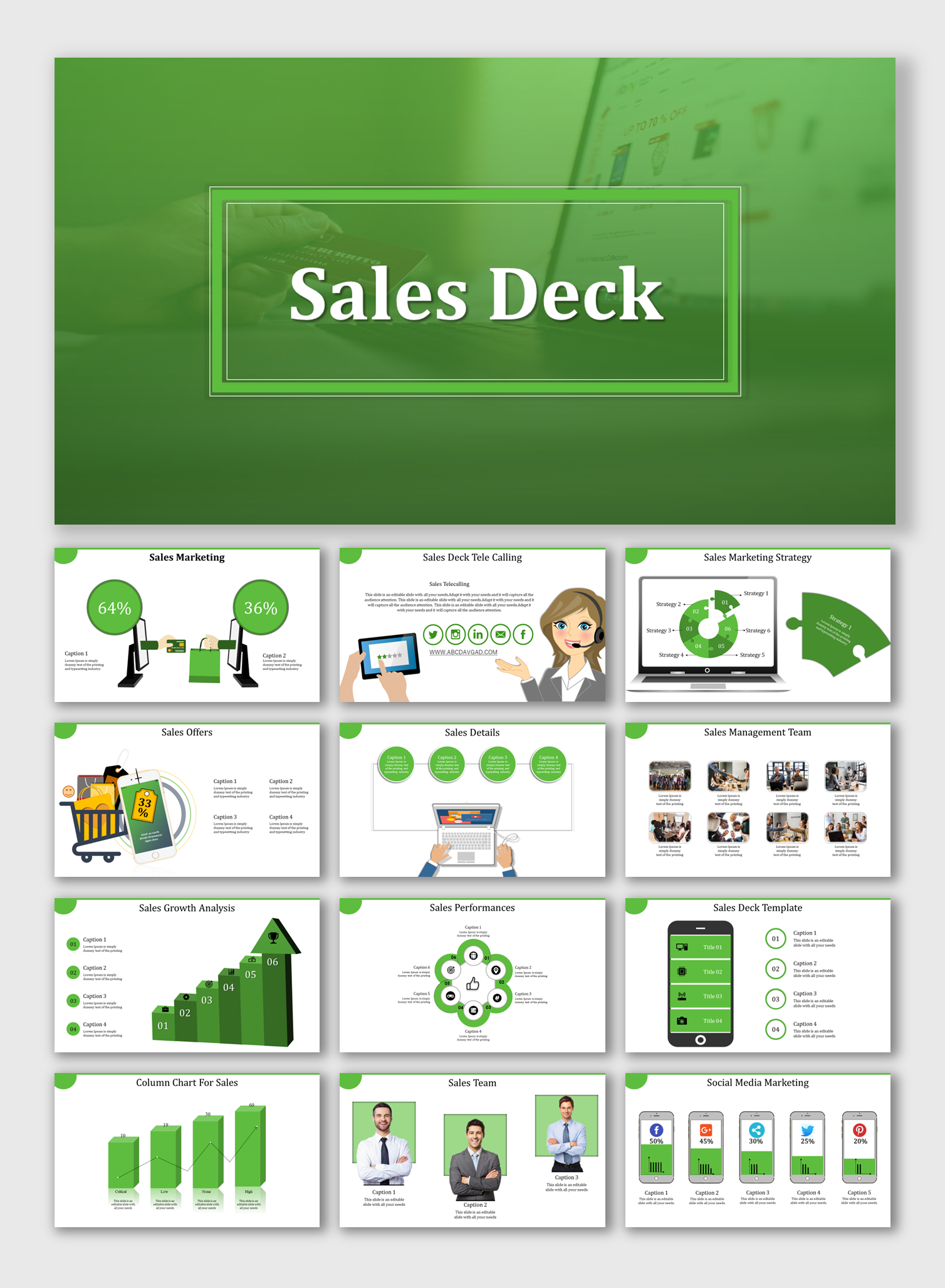 Get This Sales Deck Presentation And Google Slides Themes