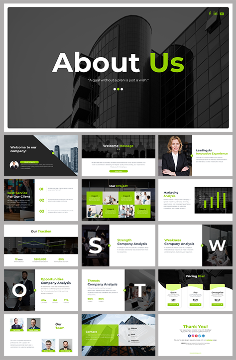 About Us PowerPoint Presentation And Google Slides Themes