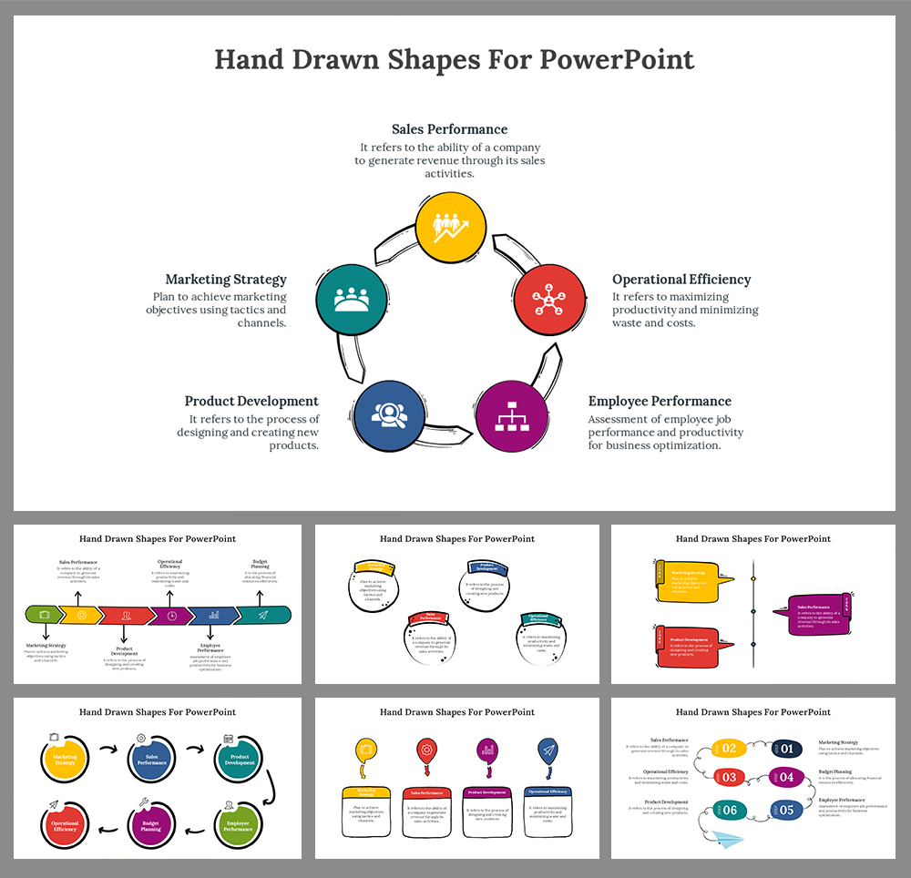 Hand Drawn Shapes For PowerPoint and Google Slides Templates