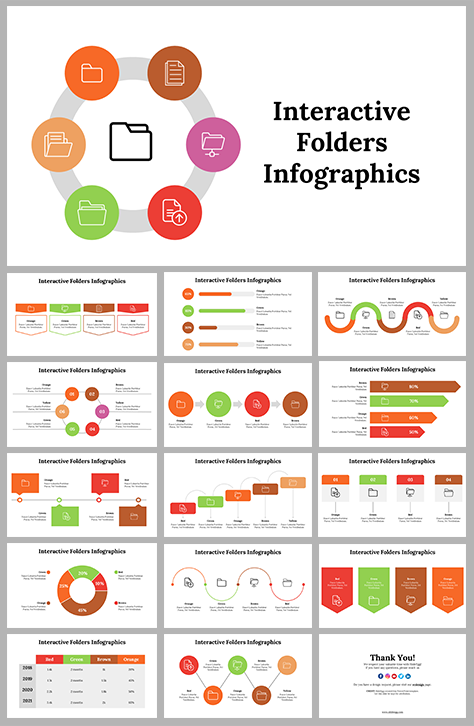 Get Interactive Folders Infographics PPT And Google Slides
