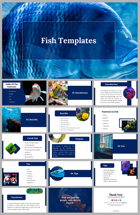 Fish PPT Template And Google Slides Templates