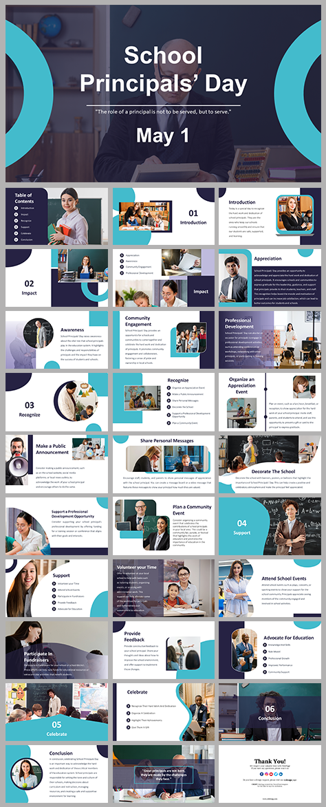 Editable School Principals Day PowerPoint And Google Slides