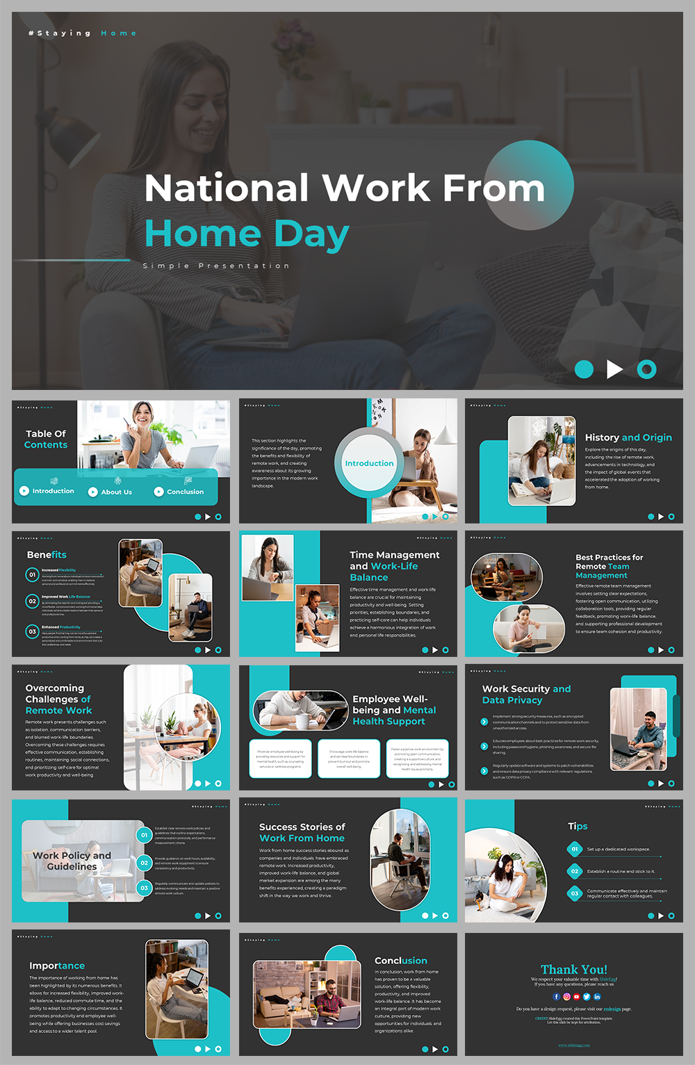 National Work From Home Day PPT And Google Slides Themes