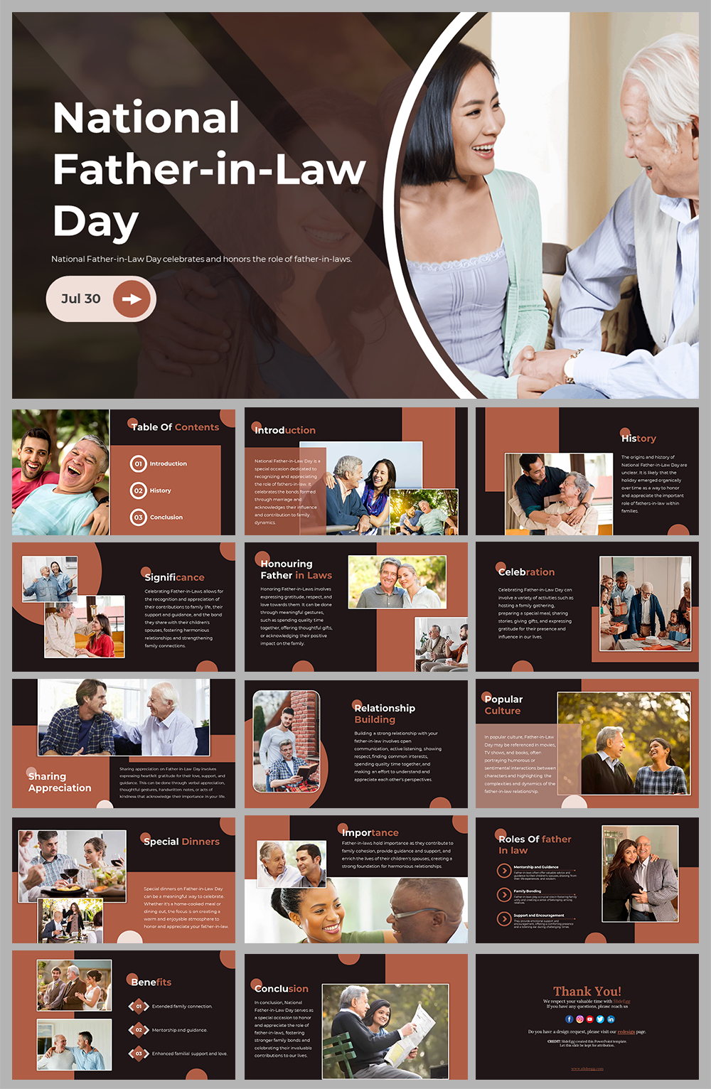 National Father In Law Day PPT And Google Slides Themes