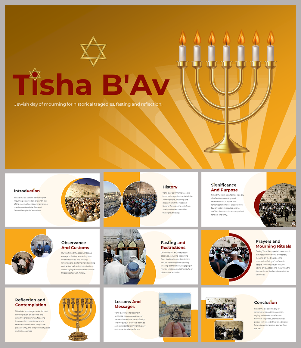 Tisha B Av PowerPoint Presentation And Google Slides Themes
