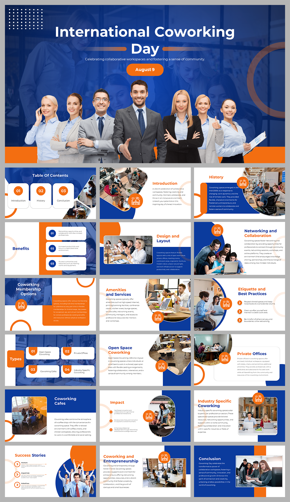 International Coworking Day PPT And Google Slides Templates