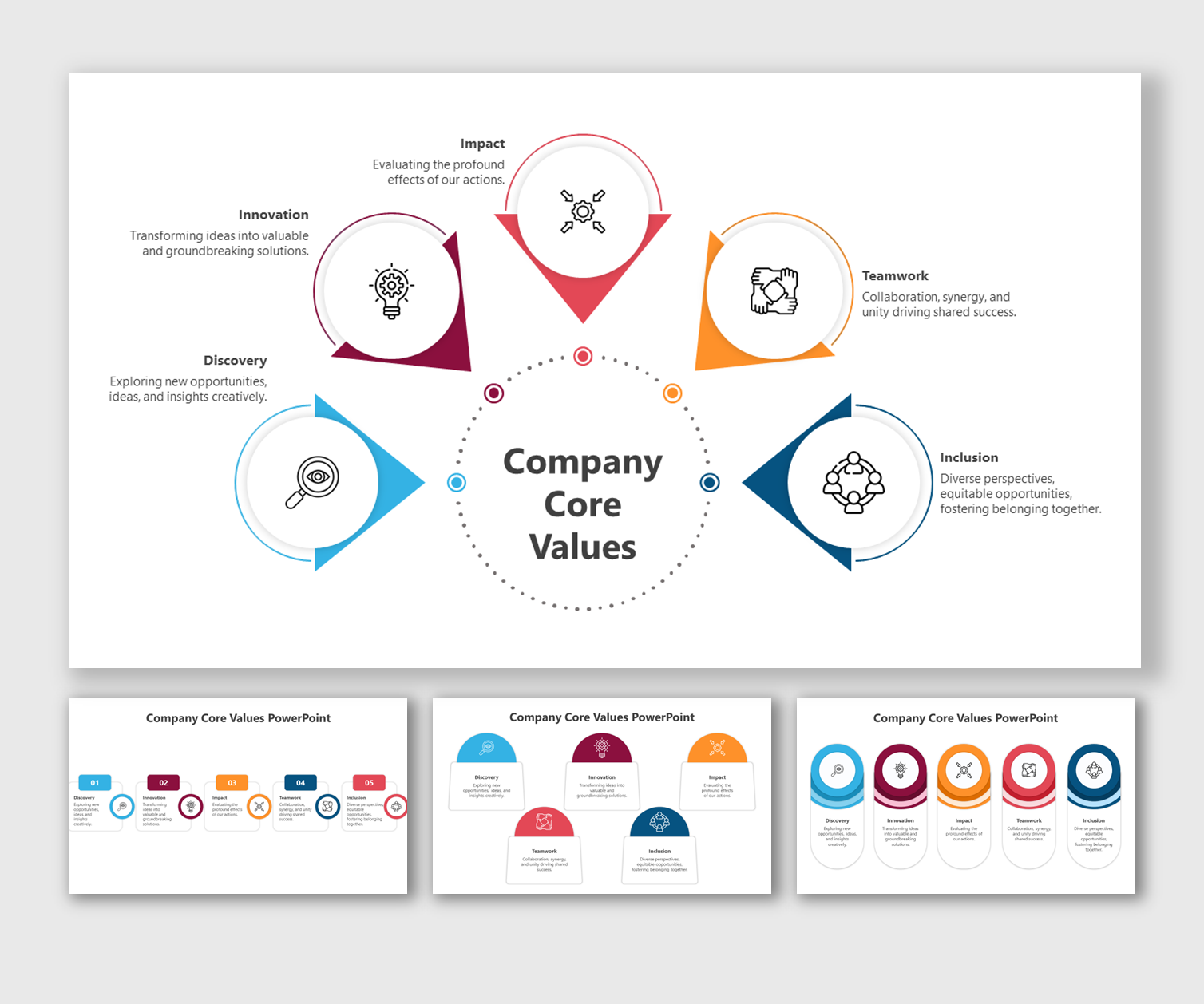 Company Core Values PowerPoint Templates And Google Slides