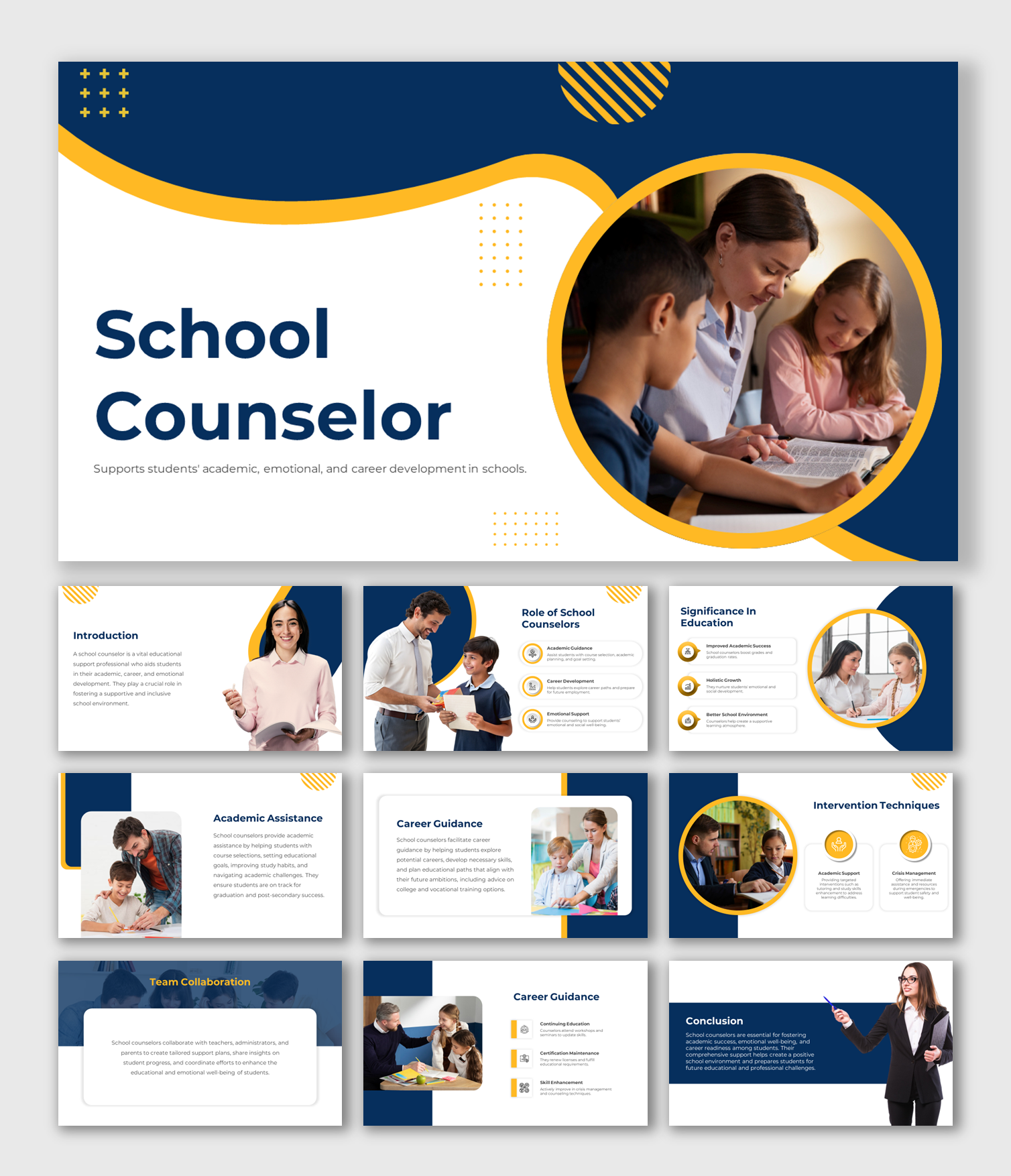 Use This School Counselor PowerPoint And Google Slides