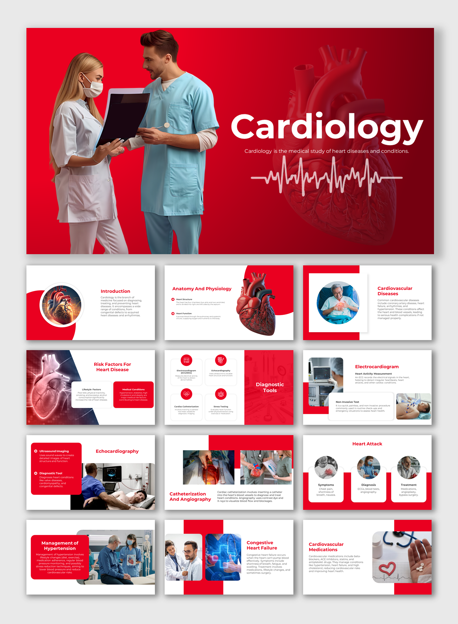 Download Cardiology Presentation And Google Slides Themes