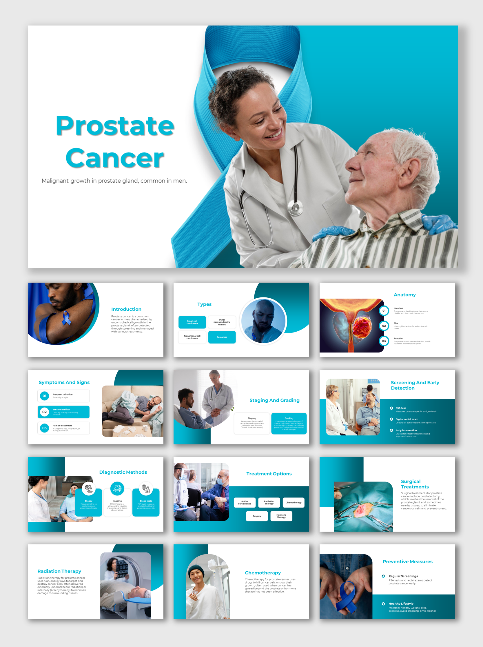 Get Prostate Cancer PowerPoint And Google Slides Themes
