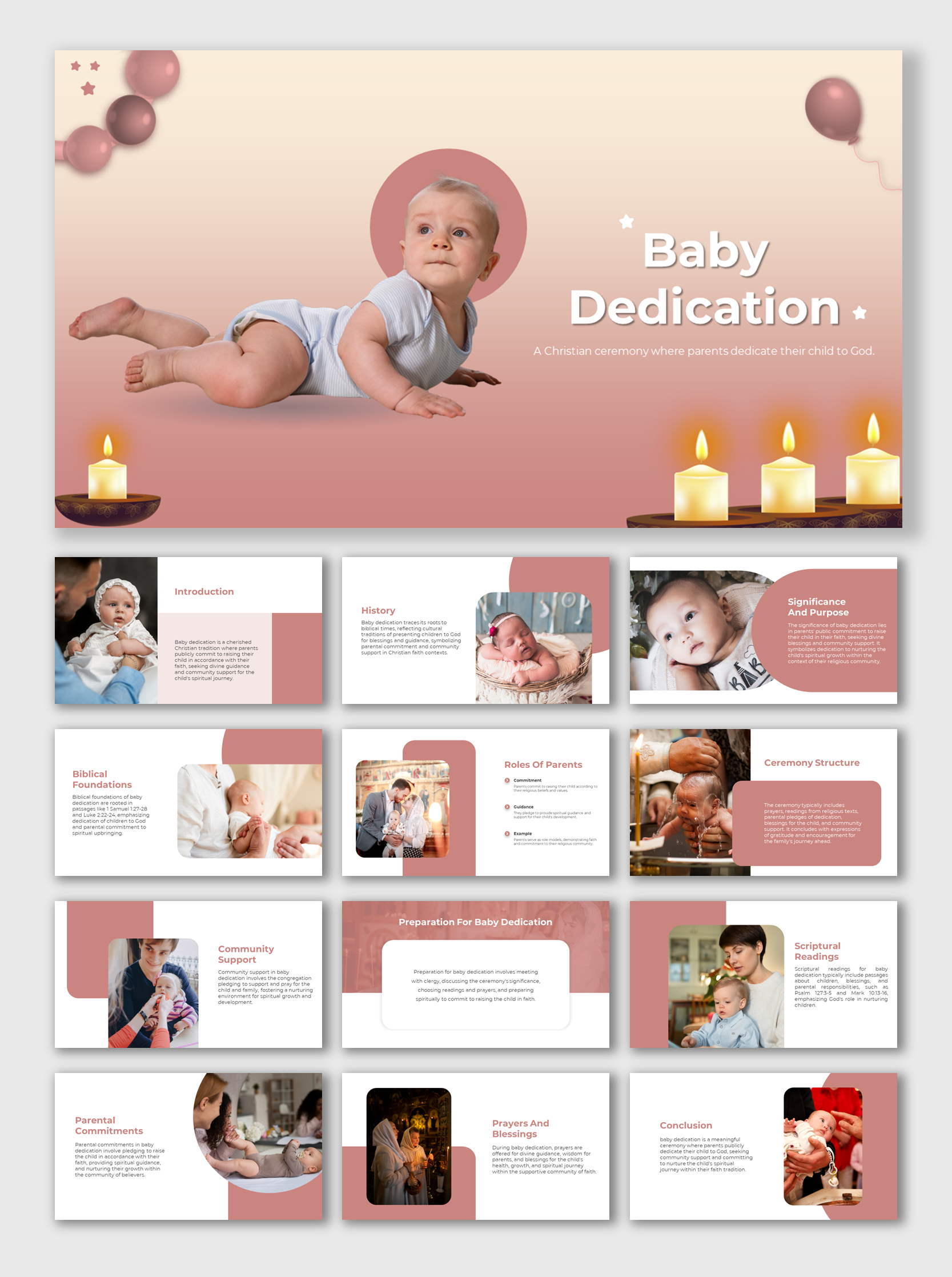 Get Baby Dedication Google Slides And Canva Templates