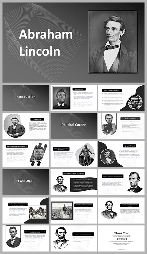 Abraham Lincoln PowerPoint and Google Slides Templates