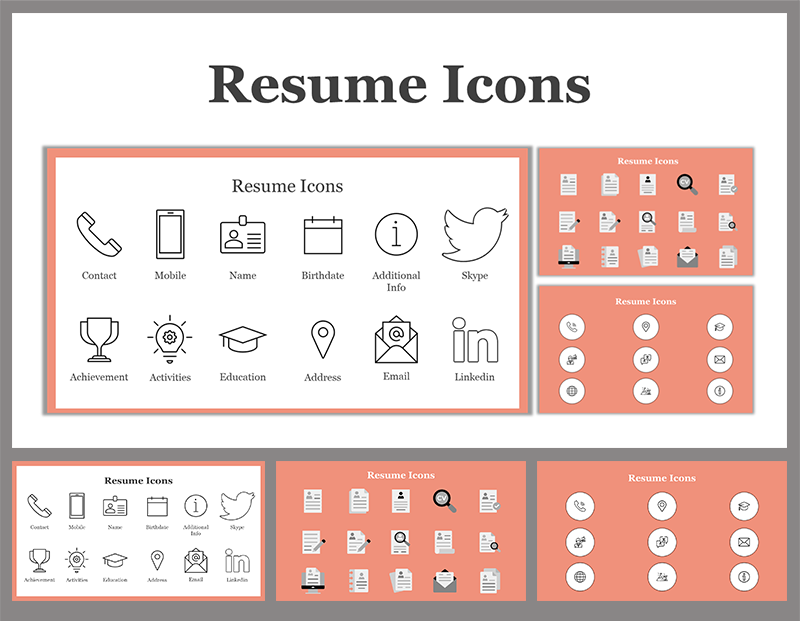 Resume Icons
