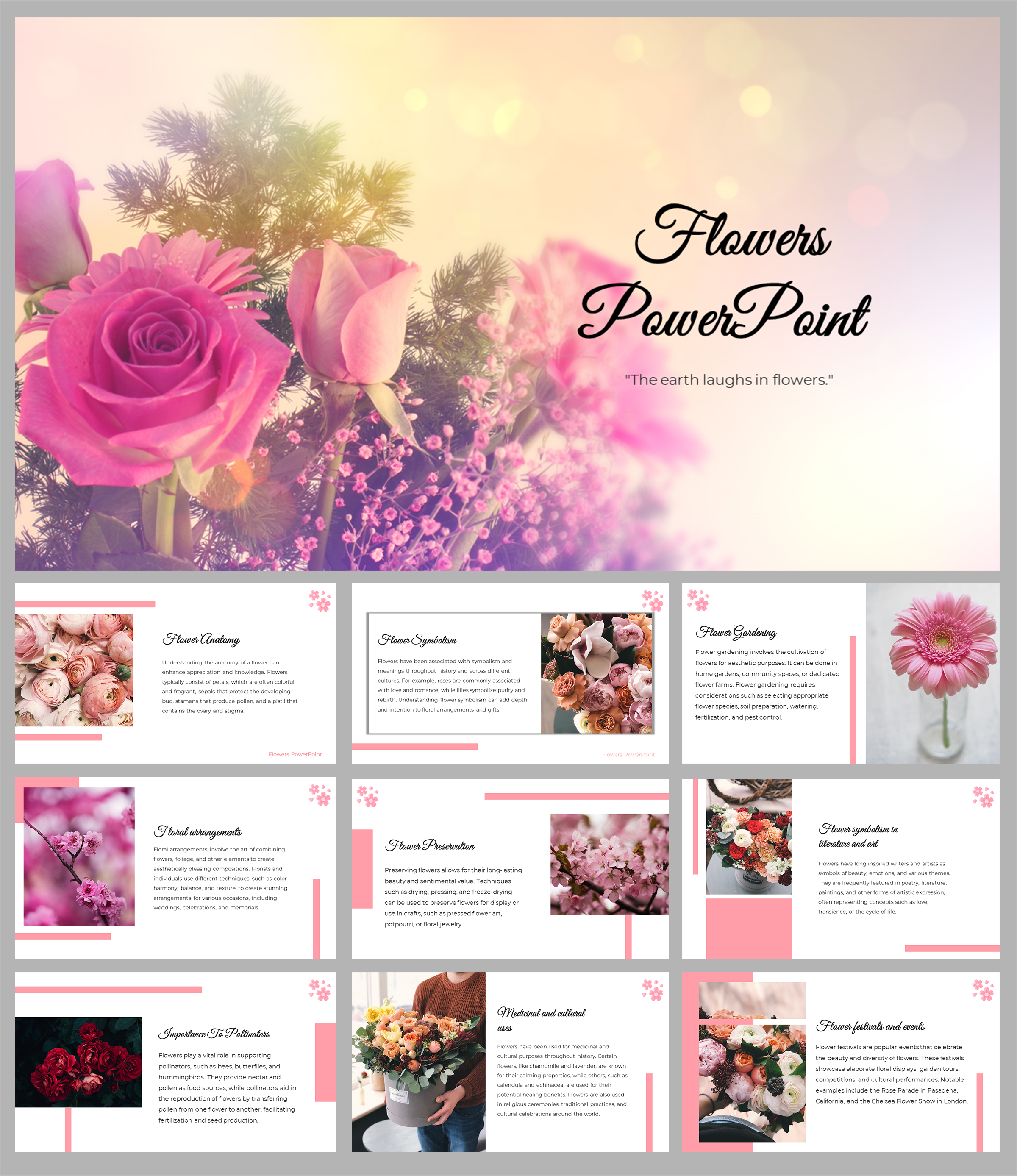 Get Now! Flowers PPT And Google Slides Themes Templates