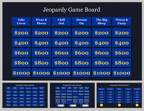 Jeopardy Board Template
