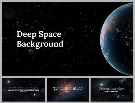 Space Background Images PPT Template and Google Slides
