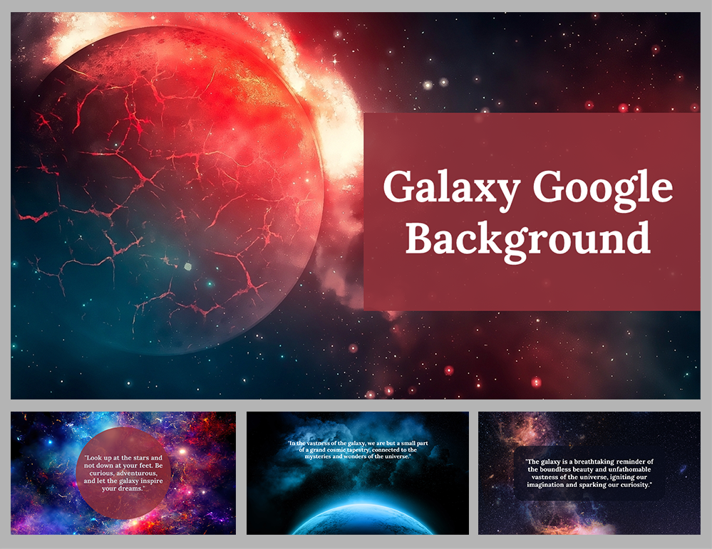 Galaxy Google Background PPT and Google Slides Templates