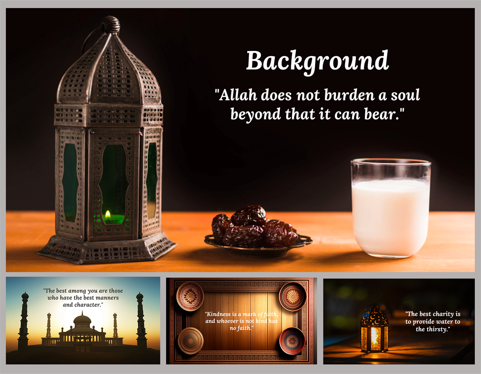 Background Agama Islam PPT And Google Slides Templates