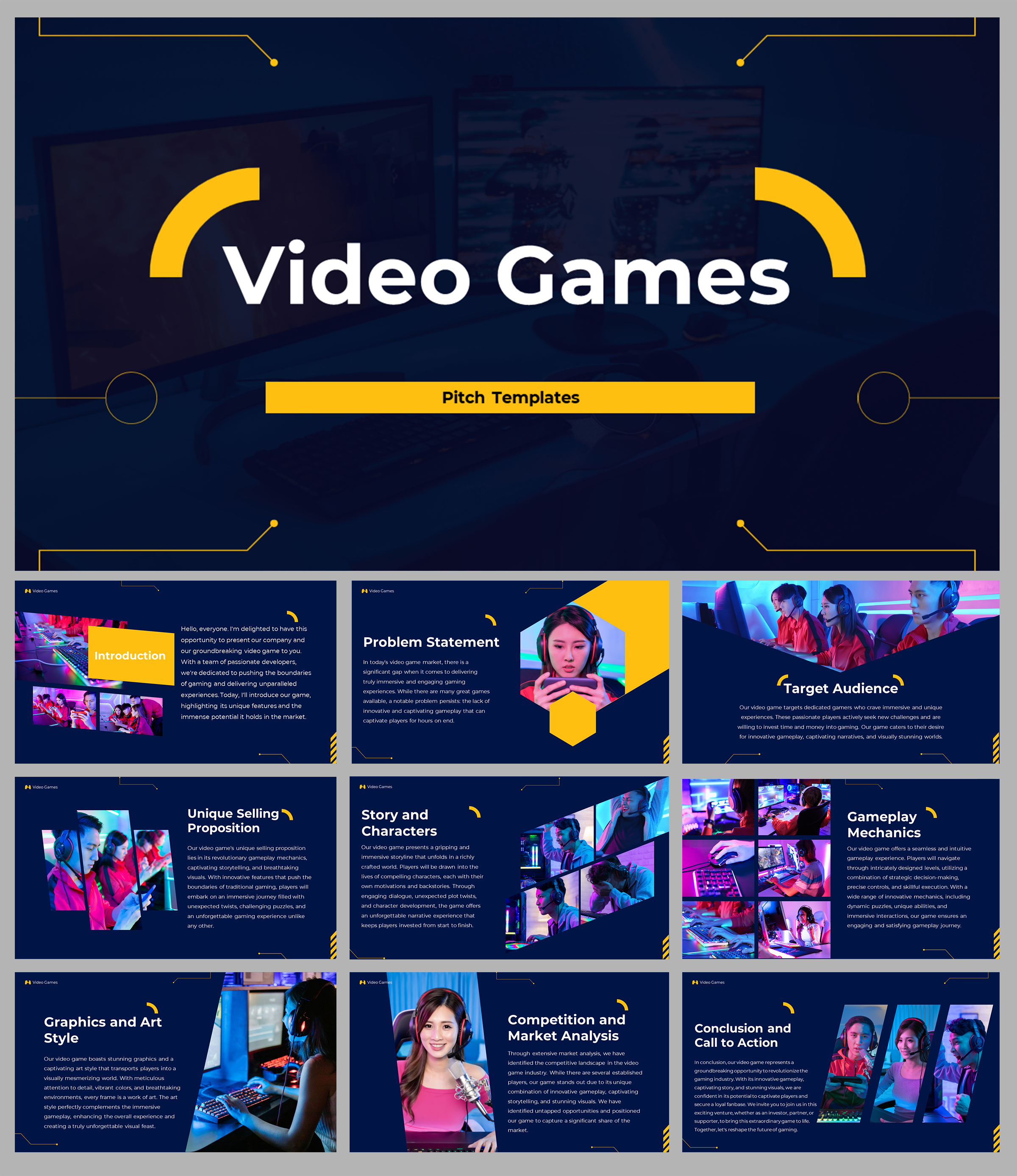 Get Now! Video Game Pitch PPT And Google Slides Templates
