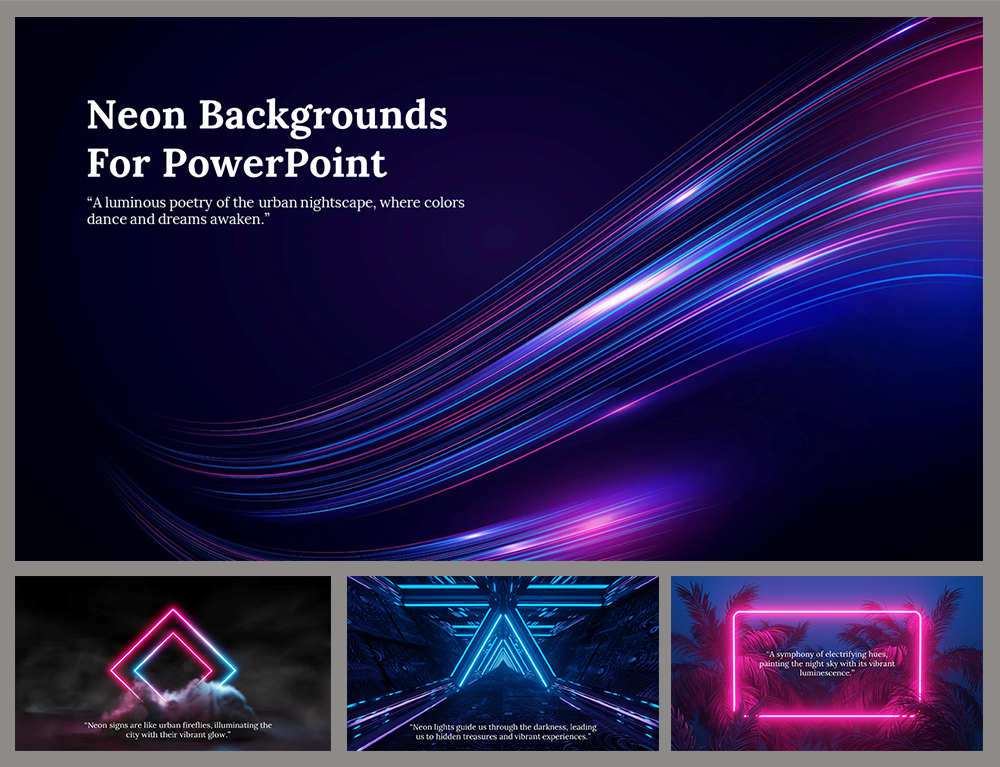 Neon Powerpoint Templates