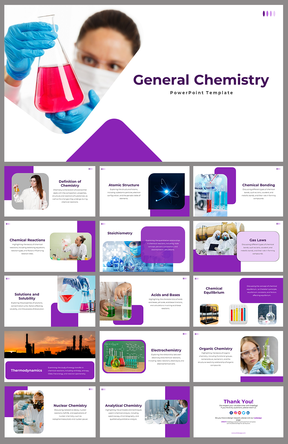 General Chemistry PowerPoint and Google Slides Templates