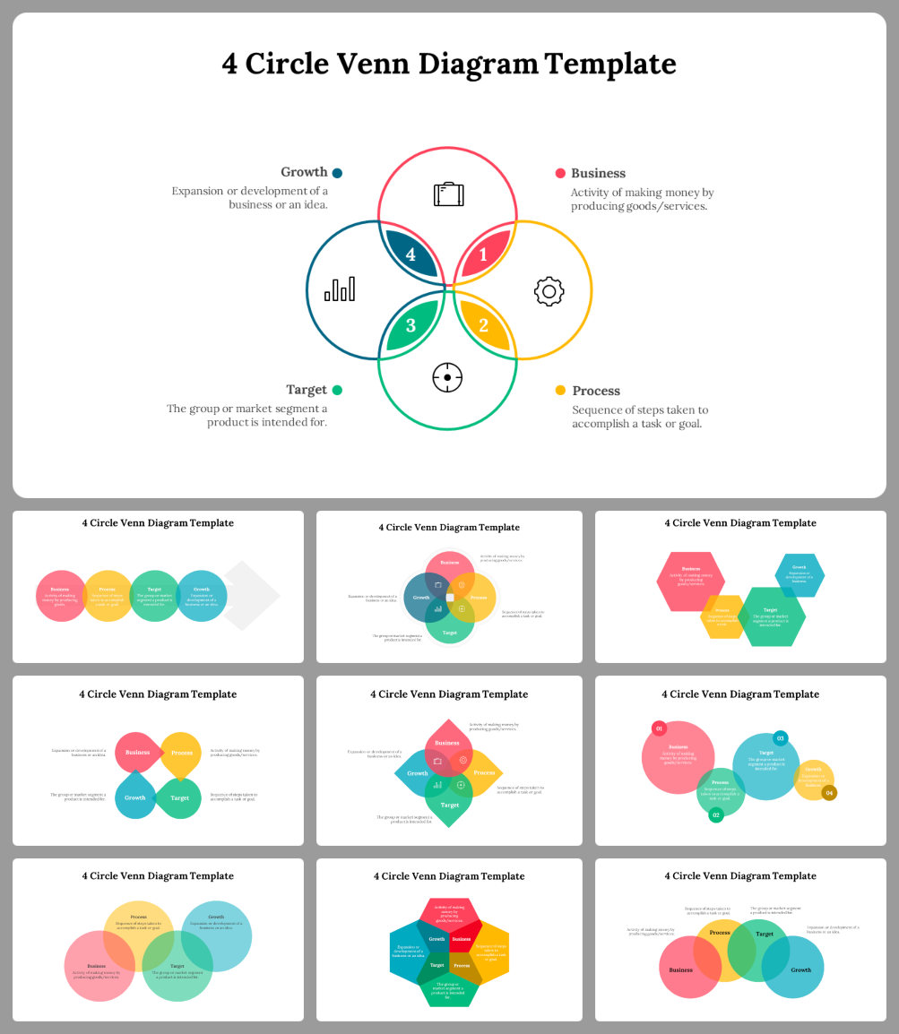 Venn Diagram 4 Circles Template