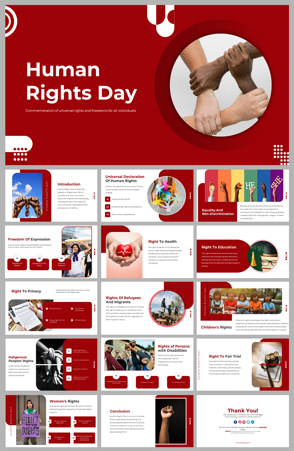 Human Rights Day PowerPoint and Google Slides Themes